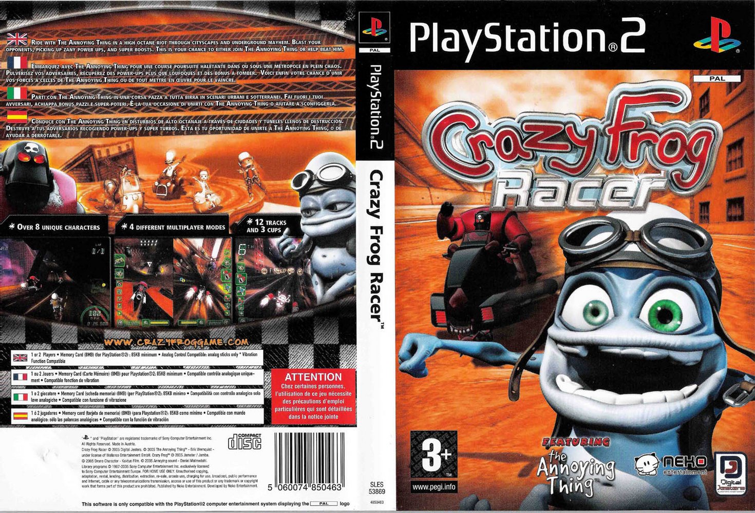 PS2-Brasil || Aqui Você tem Amigos ||: Crazy Frog Arcade Racer - PS2